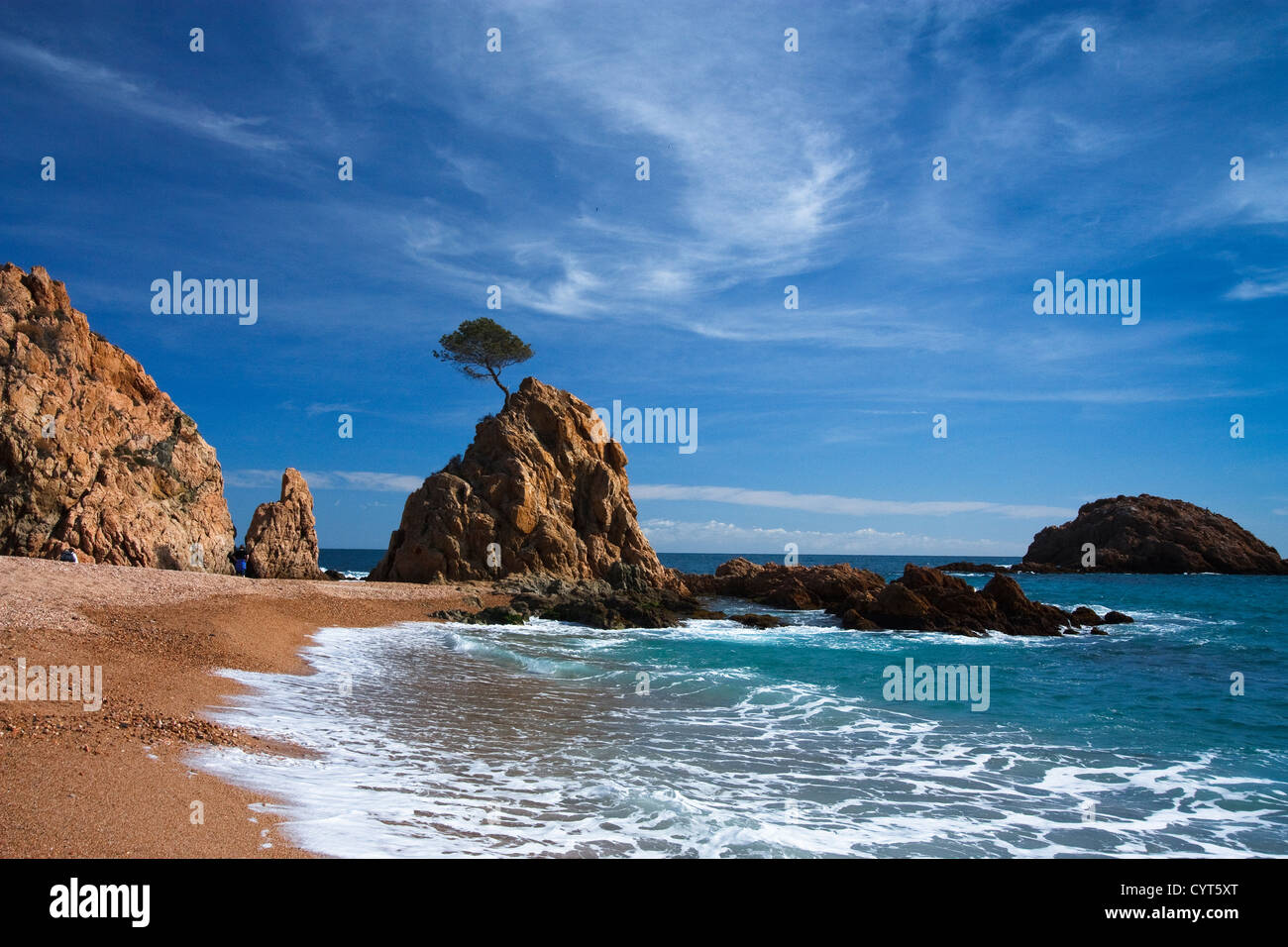 Banyeres de Ses Dones beach. Tossa de Mar (Costa Brava). La Selva ...