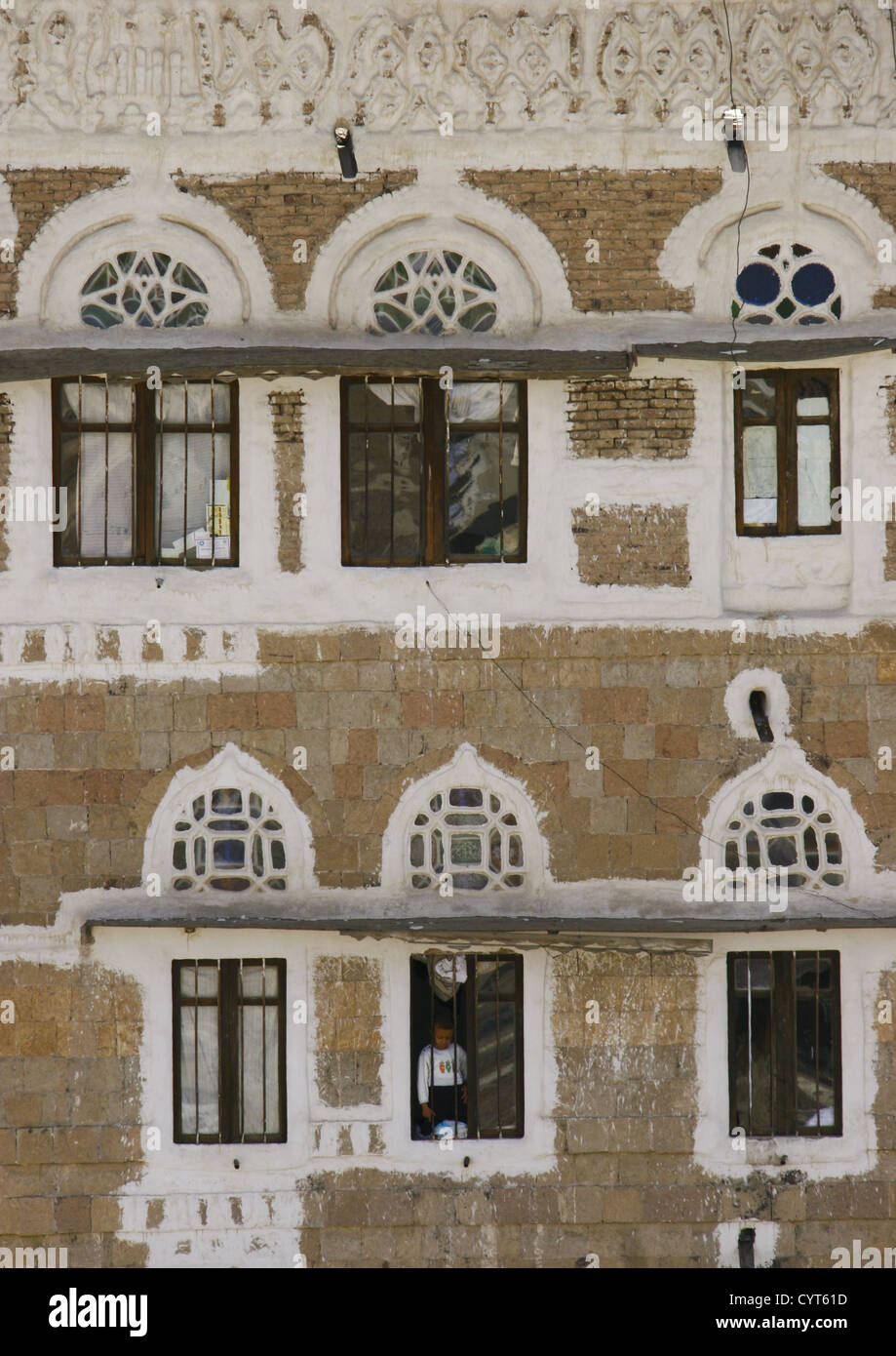 Traditional Storeyed Tower Houses Built Of Rammed Earth In The Old ...