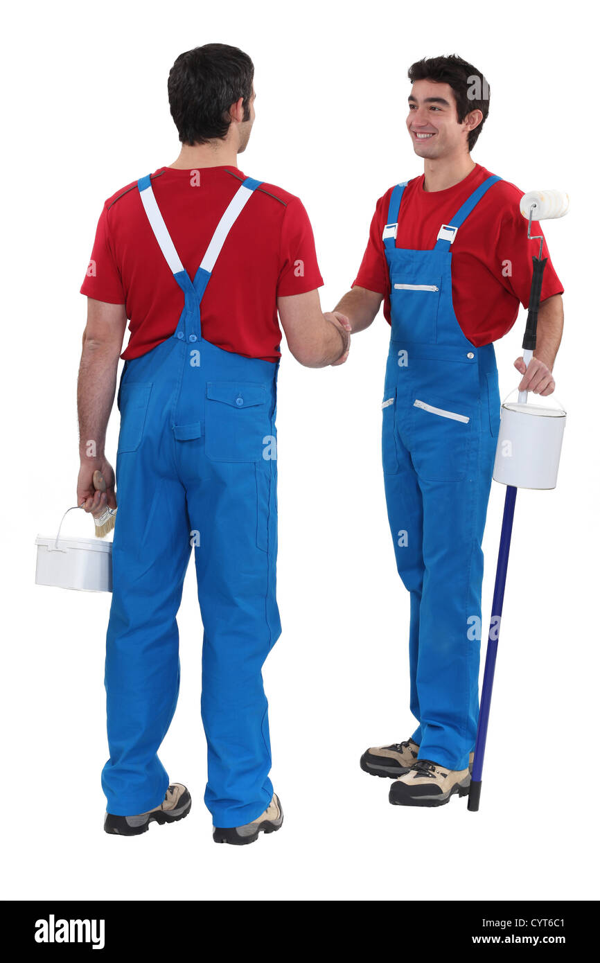 Craftsman and apprentice Stock Photo - Alamy