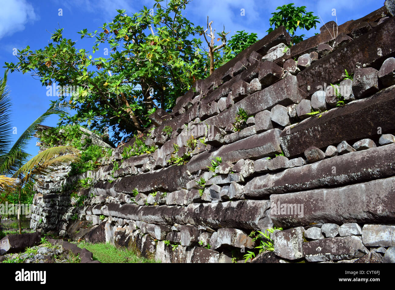Ruins at the city of Nan Madol, the "Venice of the Pacific ...