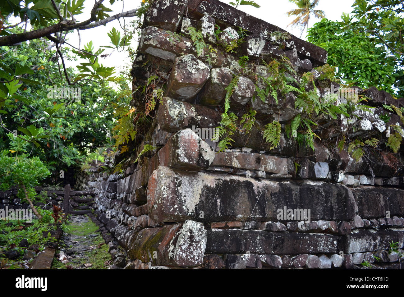 Ruins at the city of Nan Madol, the "Venice of the Pacific ...