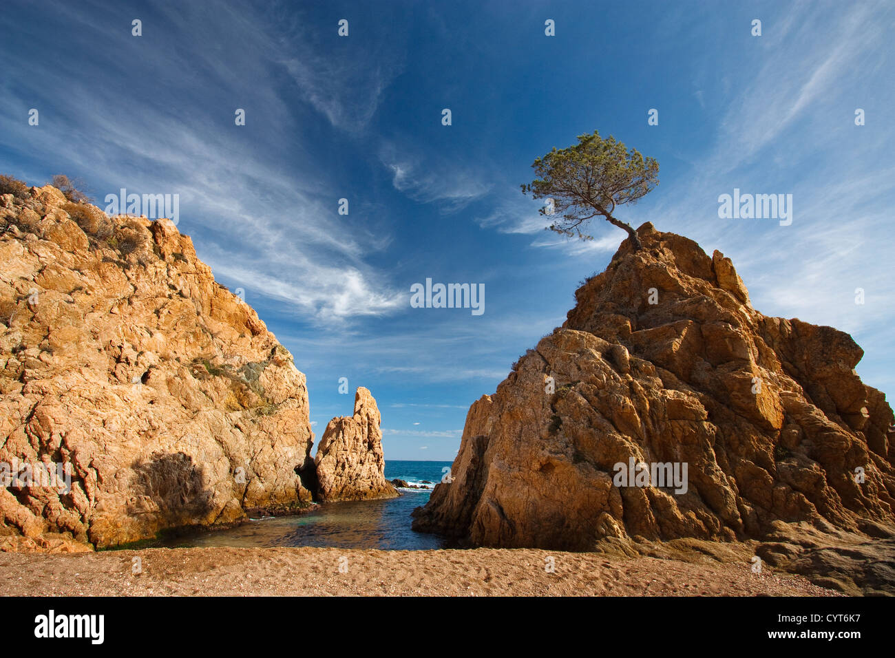 Banyeres de Ses Dones beach. Tossa de Mar (Costa Brava). La Selva ...