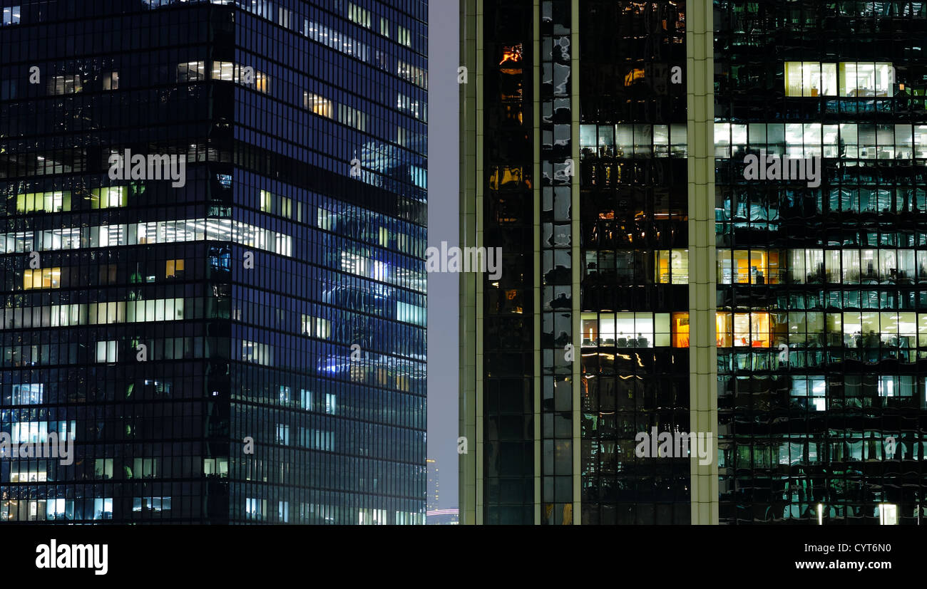 office working at night Stock Photo - Alamy