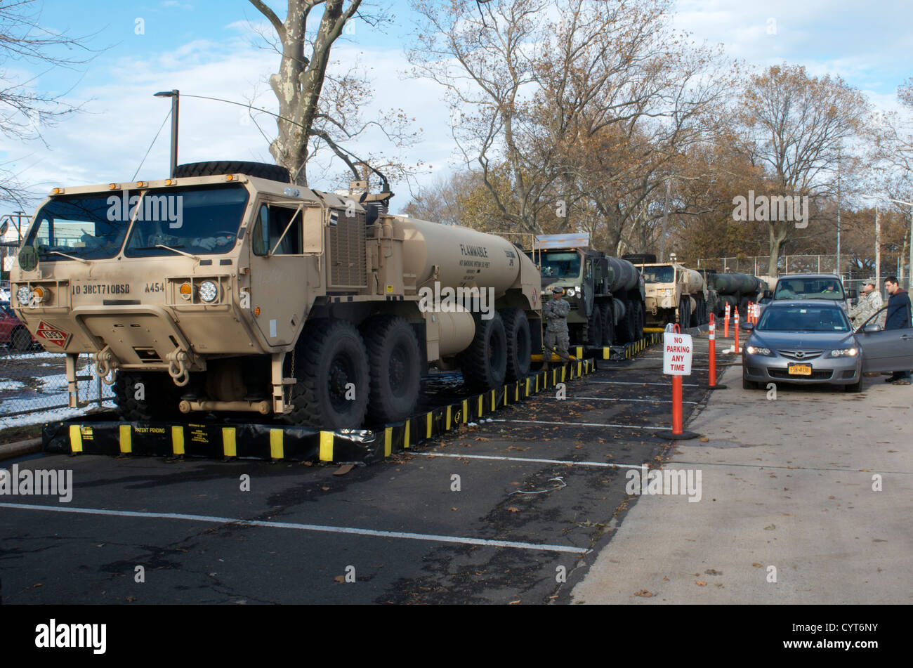 U.S. Army Soldiers from the 710th Brigade Support Battalion operate a ...