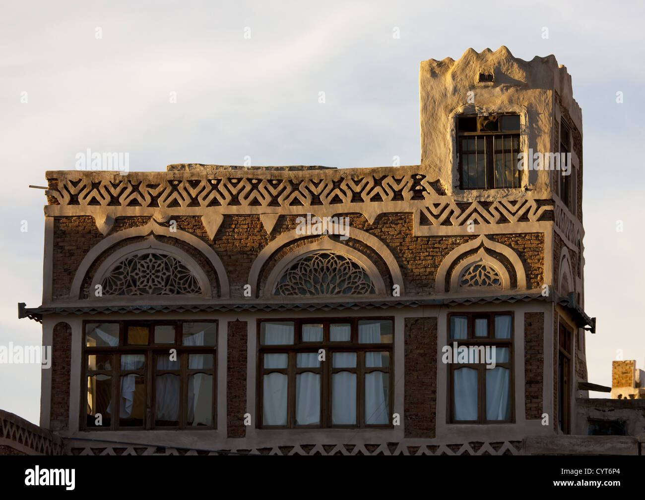 Traditional Storeyed Tower Houses Built Of Rammed Earth In The Old ...