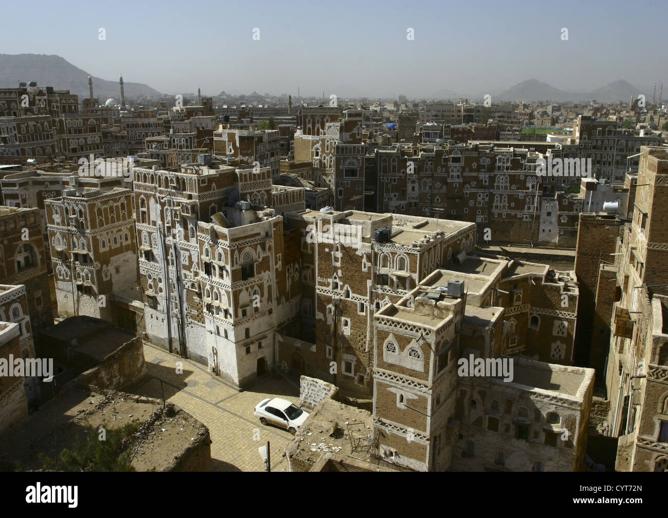 Traditional Storeyed Tower Houses Built Of Rammed Earth In The Old ...