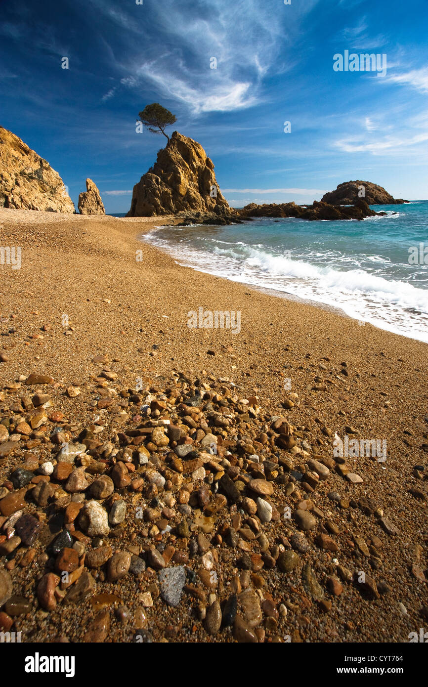 Banyeres de Ses Dones beach. Tossa de Mar (Costa Brava). La Selva ...