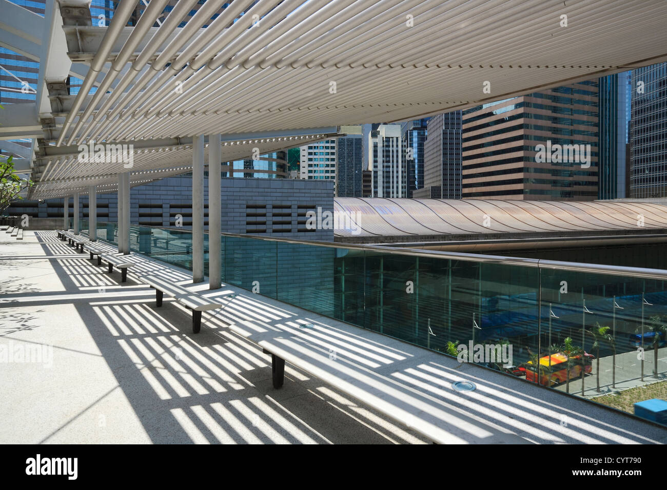 rest place in business center Stock Photo - Alamy