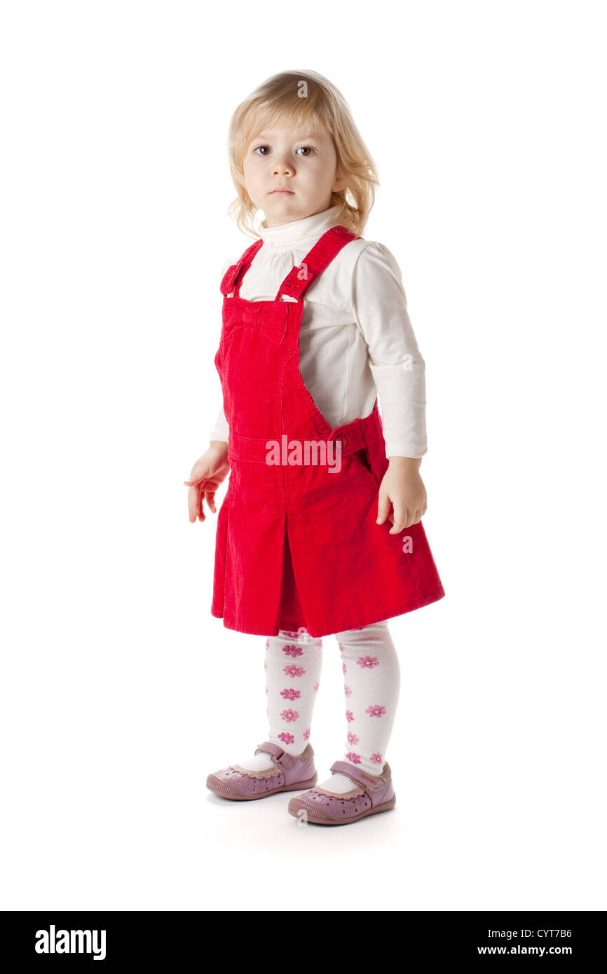 Baby girl. Isolated on white background Stock Photo - Alamy