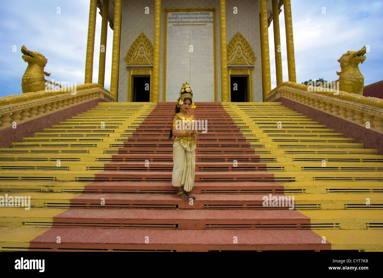 Apsara Dancer beautiful supernatural female in asian mythology Stock ...