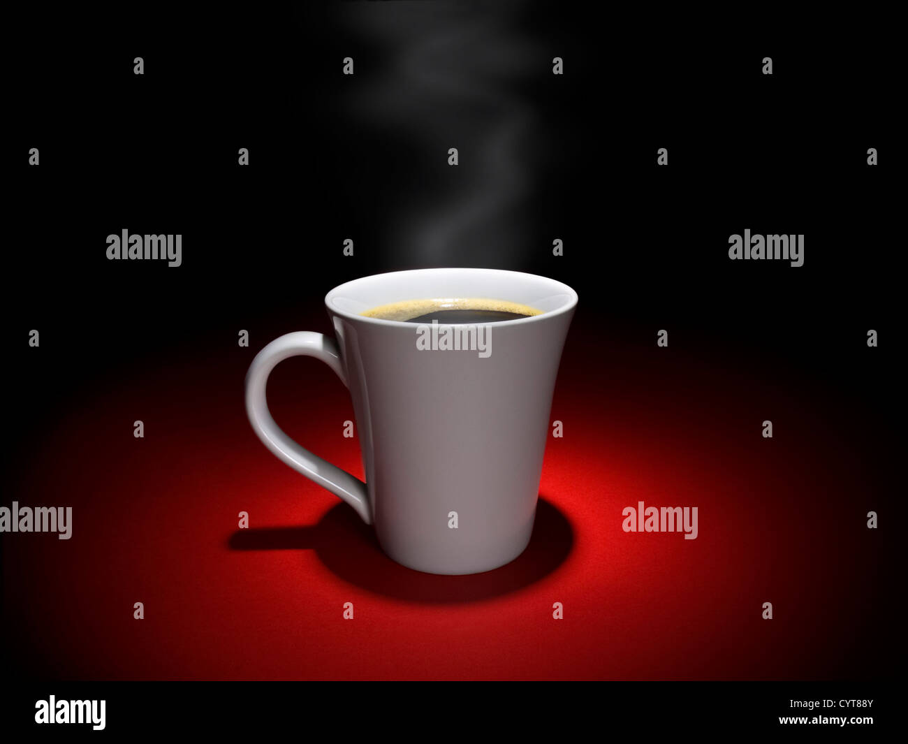 A cup of hot and tasty coffee in a relaxing mood Stock Photo - Alamy