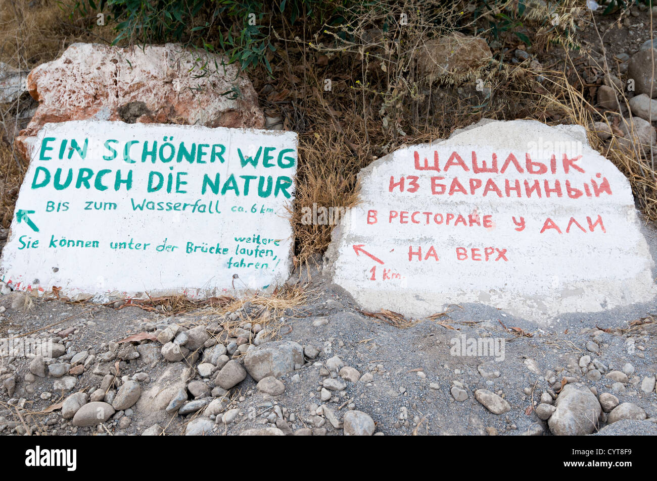 map directions plan beldibi goynuk path kemer Stock Photo - Alamy