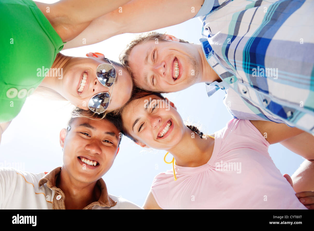 group of young people having fun Stock Photo - Alamy