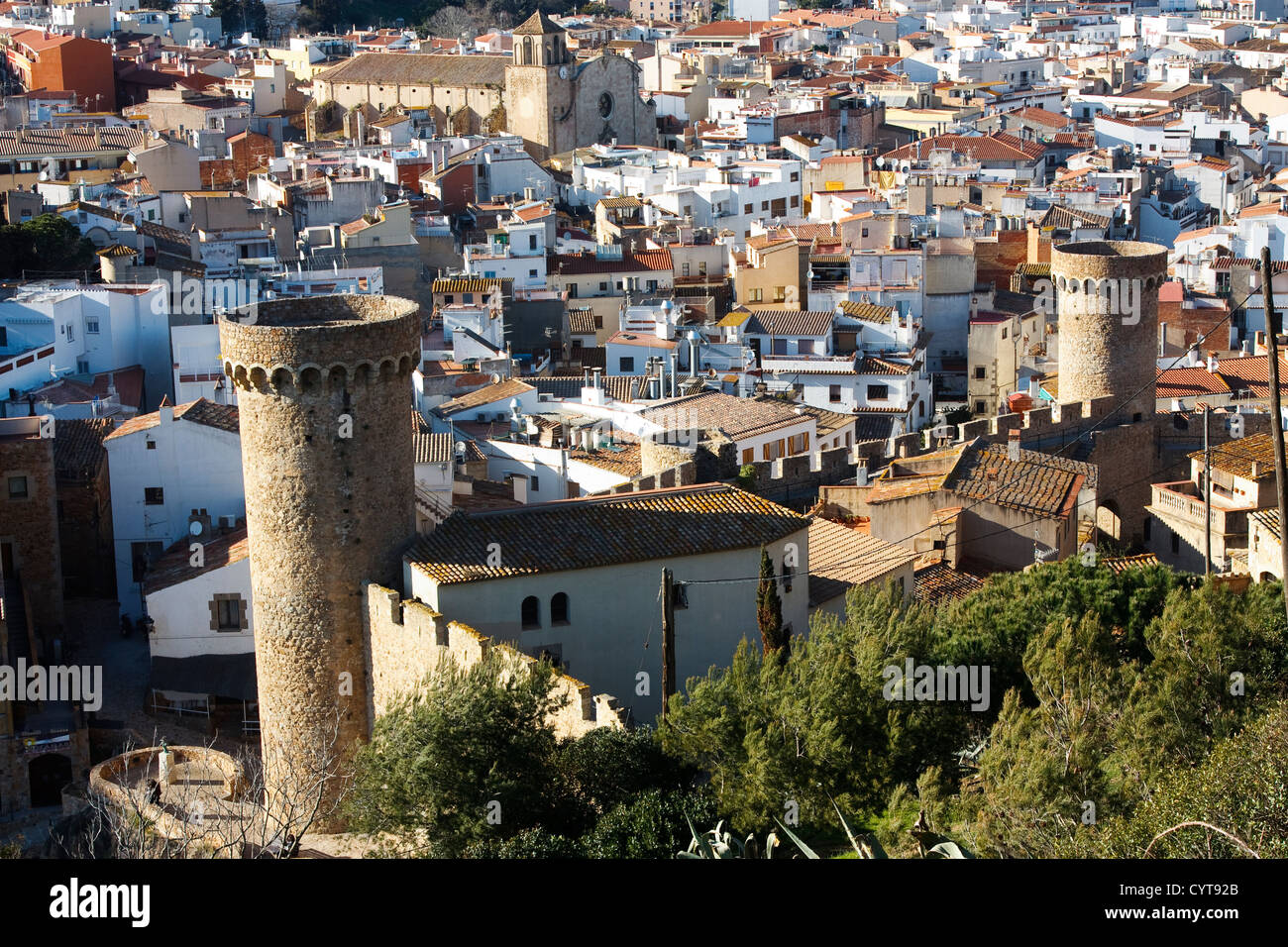Tossa de Mar (Costa Brava). La Selva. Girona. Catalunya. Spain Stock ...