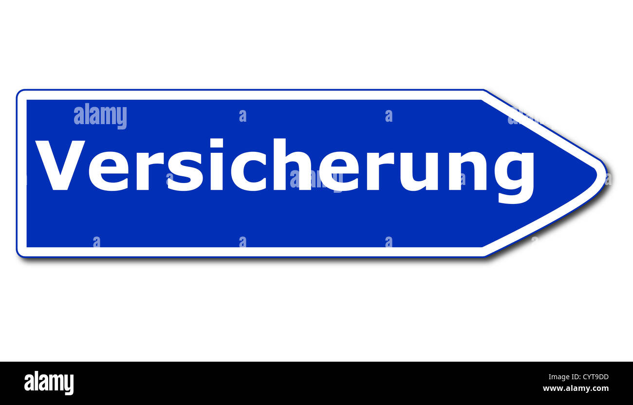 insurance or damage concept with road sign isolated on white background ...