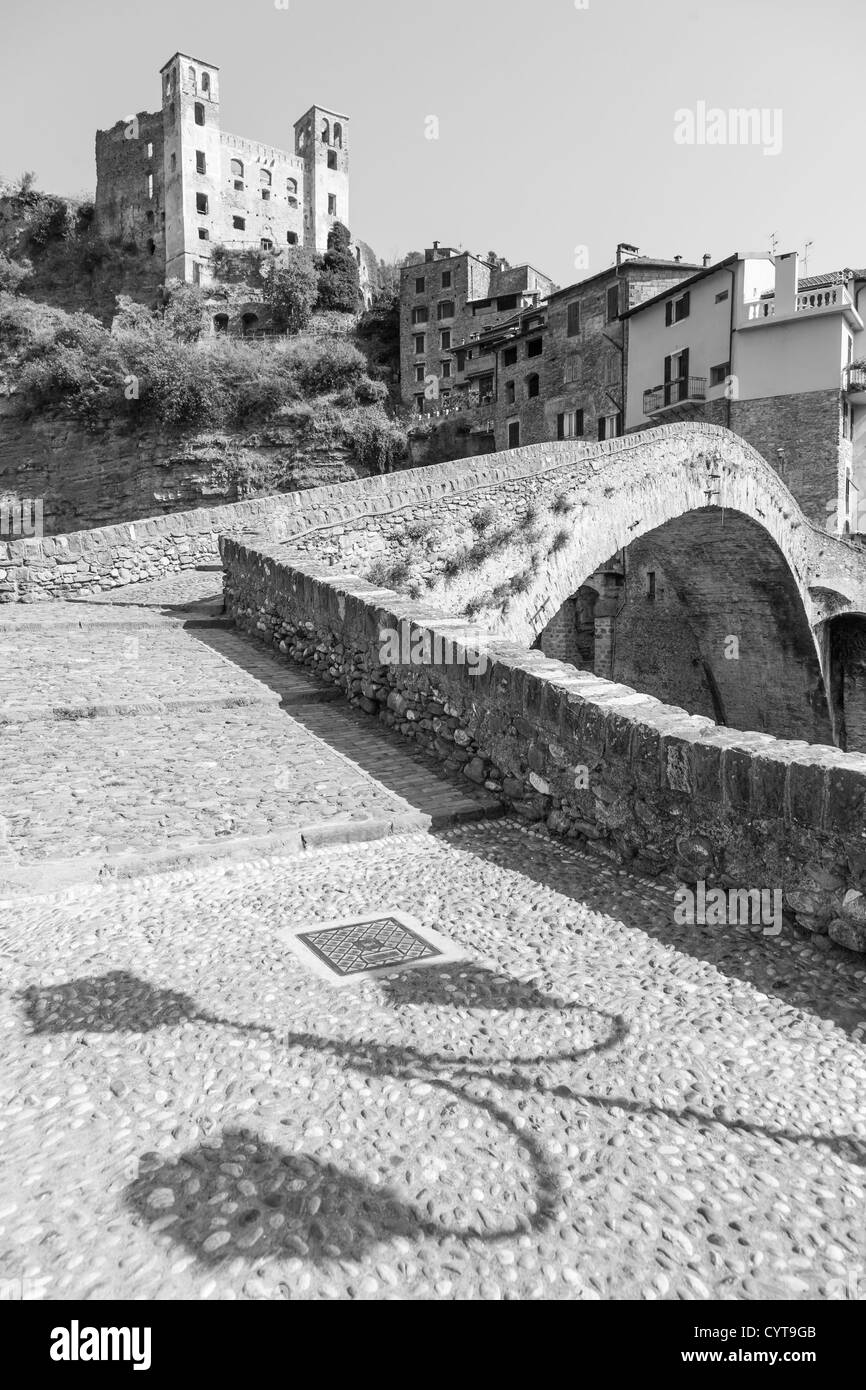 Italy, Liguria Region, Dolceacque Medieval castle, Doria family, 13th ...