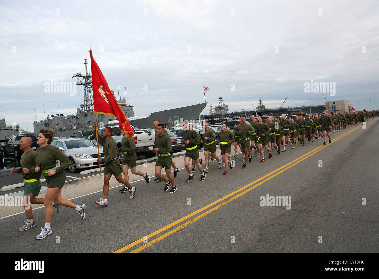 The commanding officer of headquarters battalion hi-res stock ...