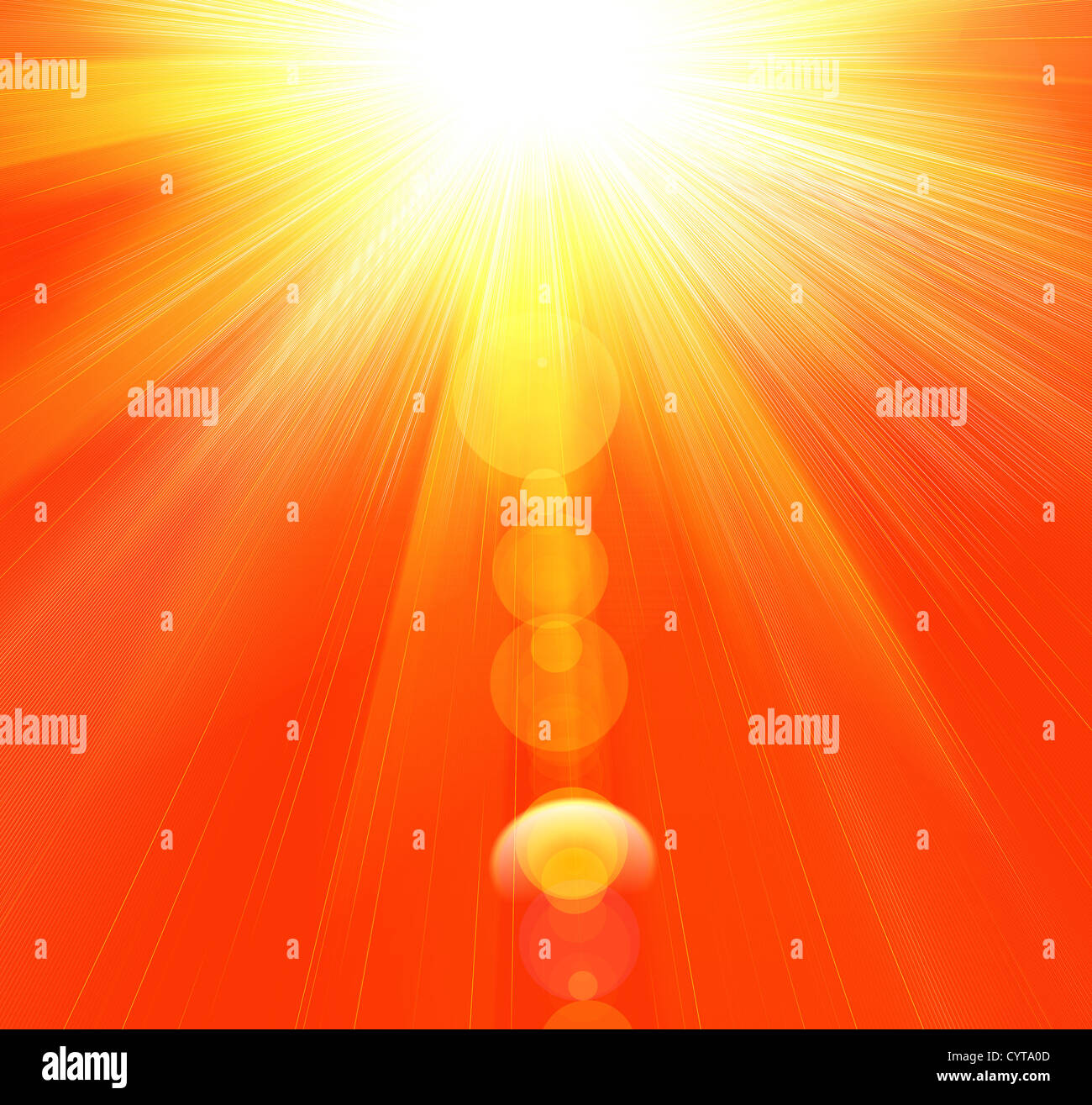 Hot summer rays of the sun Stock Photo - Alamy