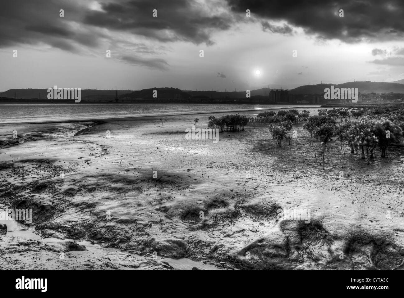 Beautiful dramatic scenery scene Black and White Stock Photos & Images ...