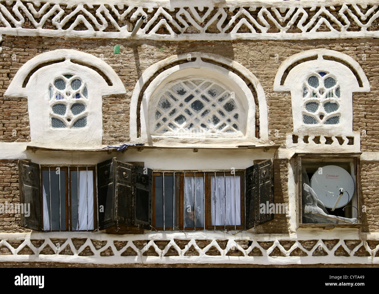 Traditional Storeyed Tower Houses Built Of Rammed Earth In The Old ...