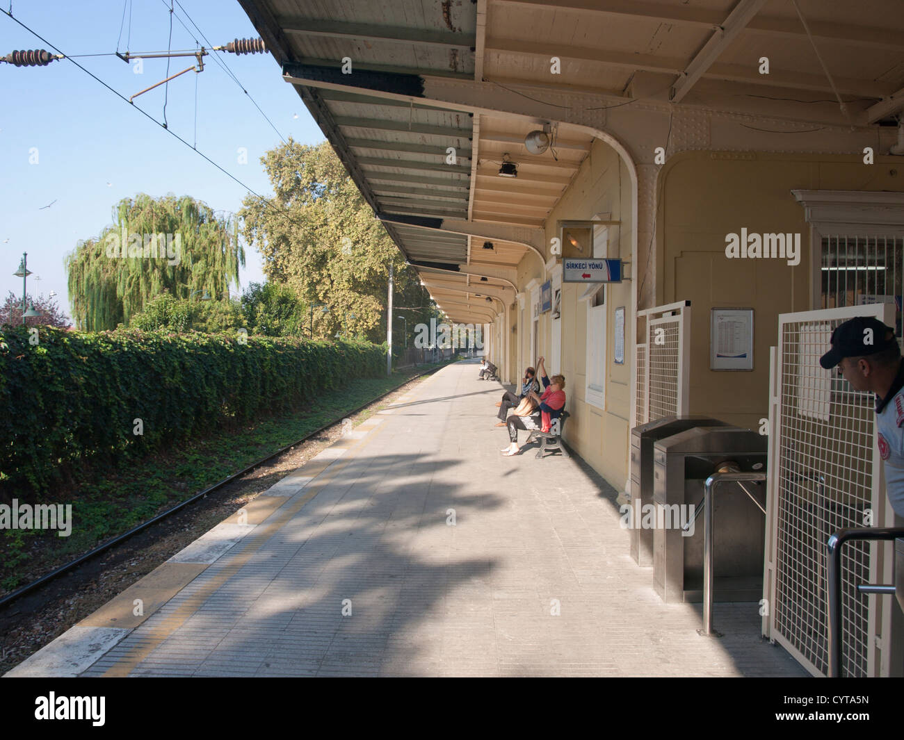 Kumkapi railway station, for suburban trains on the European side of ...