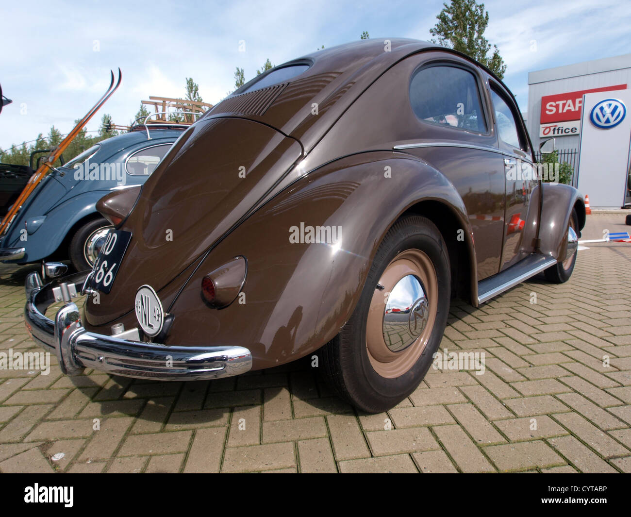 The 1949 Volkswagen Beetle is one of the first mass-produced cars by ...