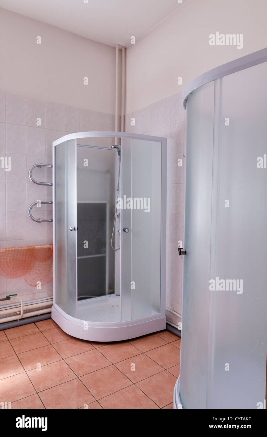 cheap camping interiors motel hotel soviet russia Stock Photo - Alamy