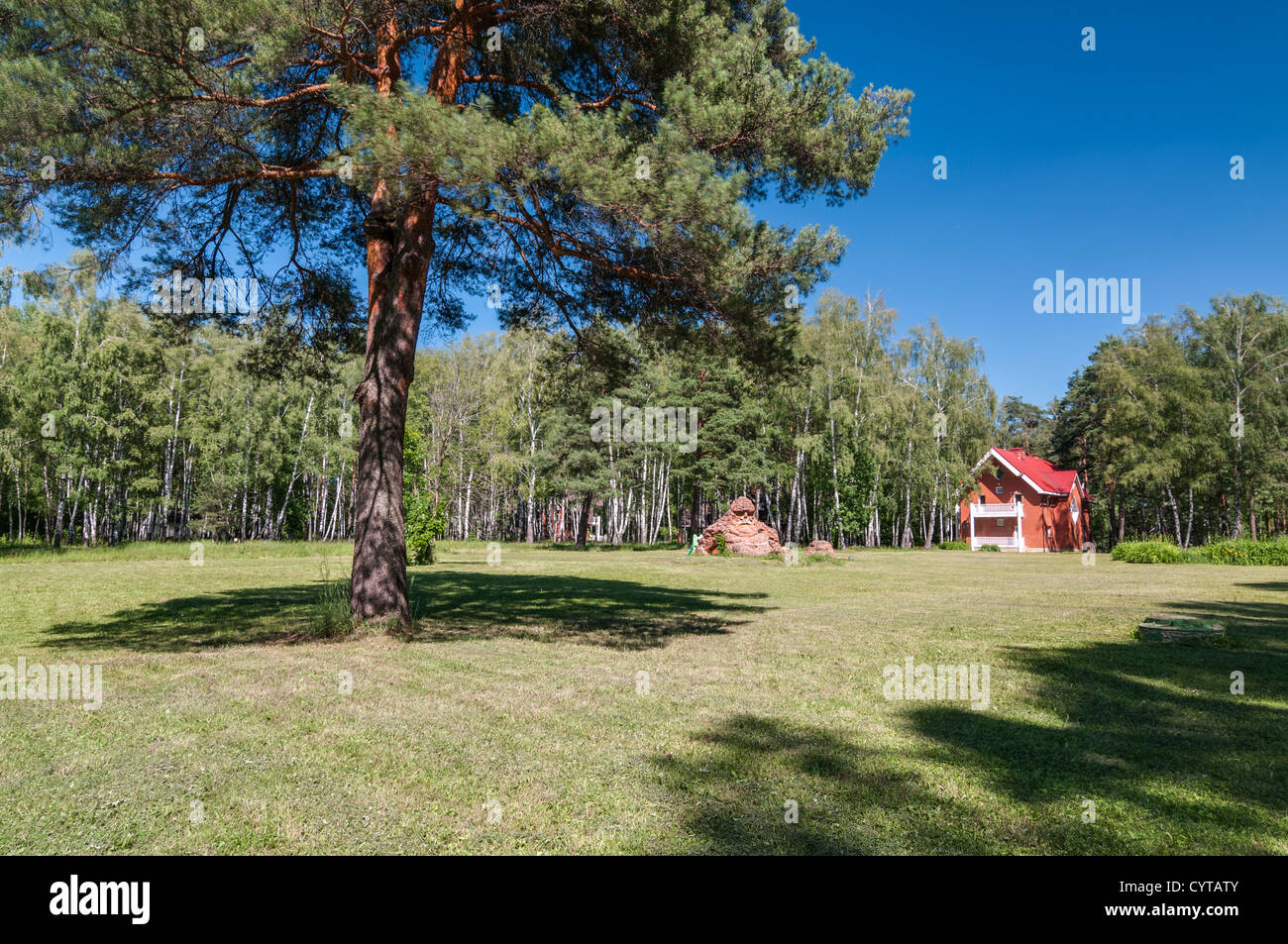 cottage park recreation forest summer outdoors Stock Photo - Alamy