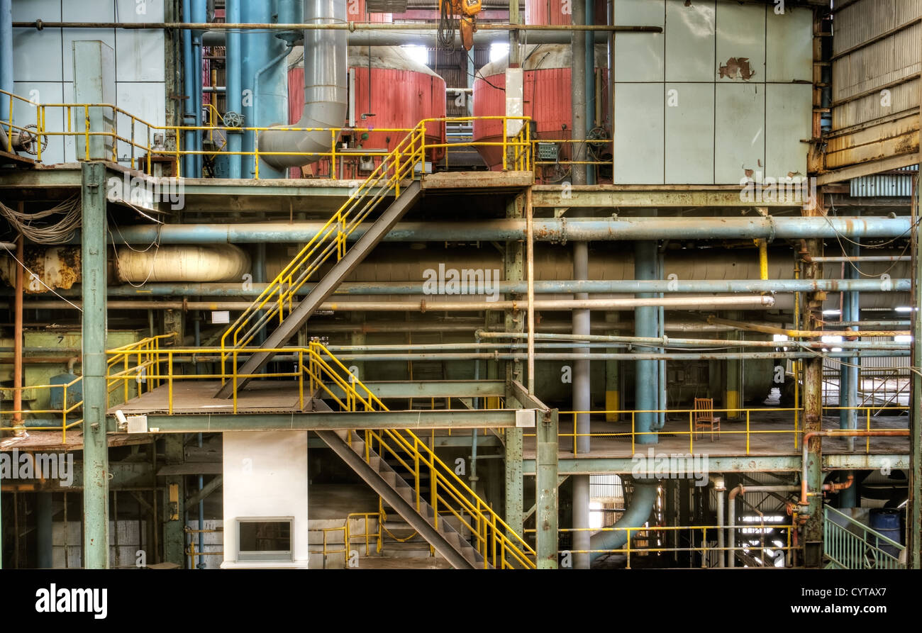Building interior of old and empty industrial factory Stock Photo - Alamy