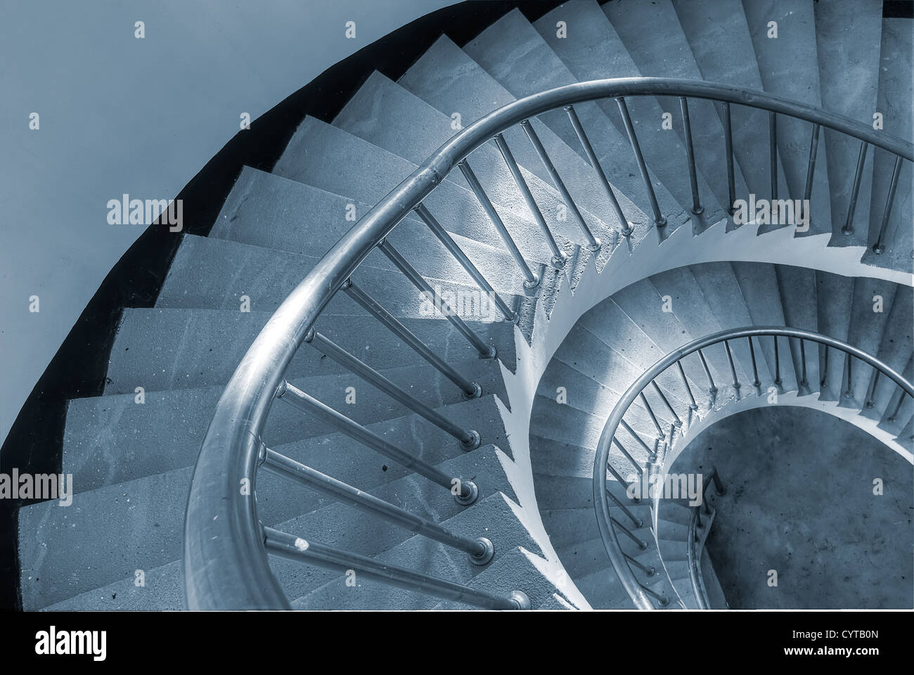 Spiraling staircase up tower hi-res stock photography and images - Alamy