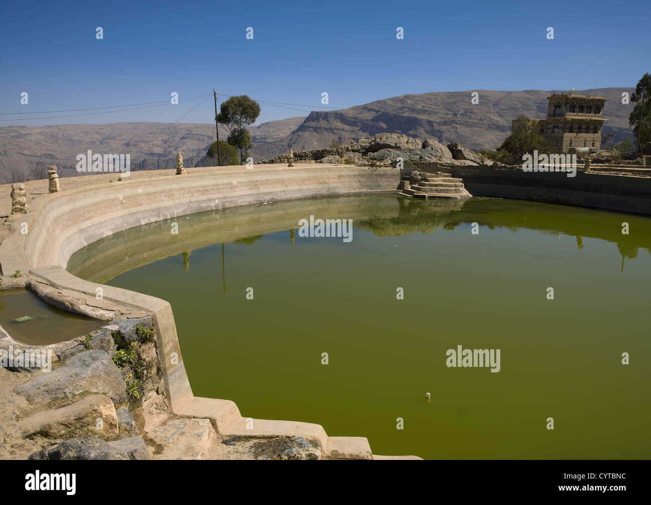 Water Cistern In Hababa, Yemen Stock Photo - Alamy