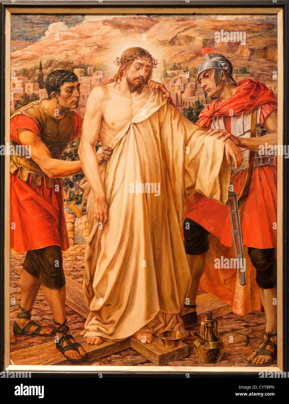 GENT - JUNE 23: Jesus for the crucifixion in st. Peter s church by Rene ...