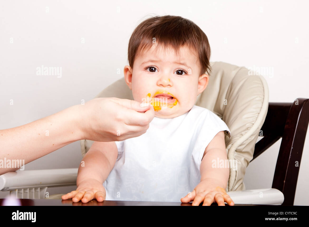 Baby disgust expression hi-res stock photography and images - Alamy