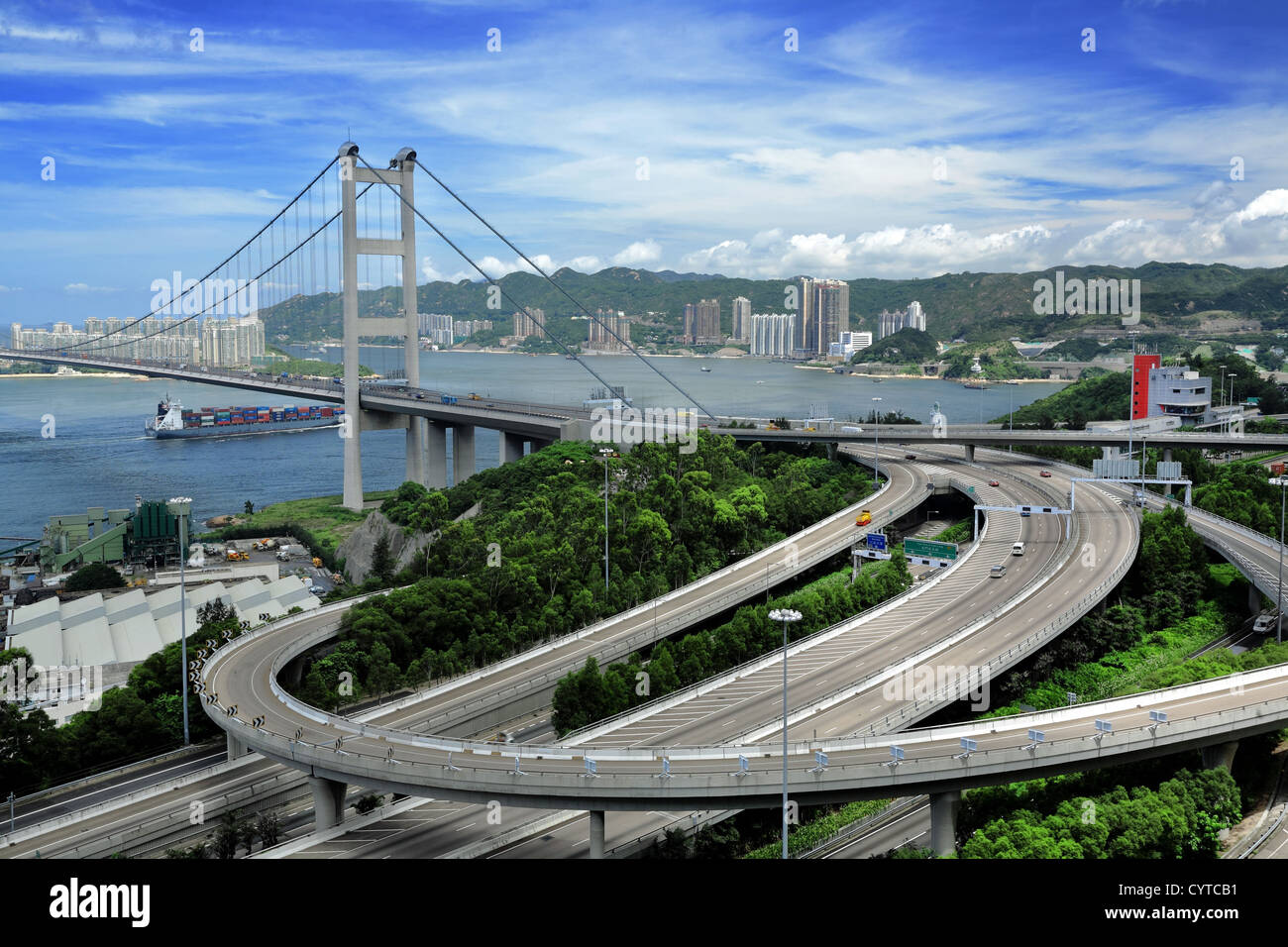 Tsing Ma Bridge Stock Photo - Alamy