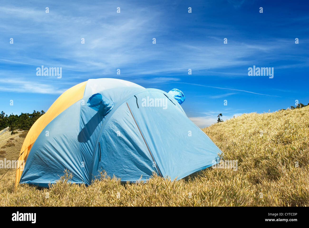 Special tent set on grassland hi-res stock photography and images - Alamy
