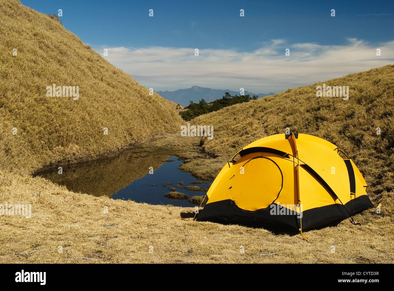Small blue tent hi-res stock photography and images - Alamy