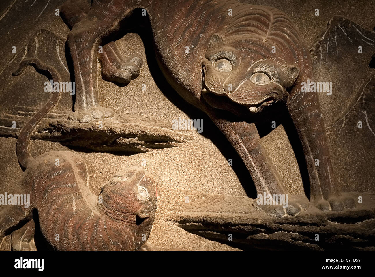 Stone tiger carving hi-res stock photography and images - Alamy