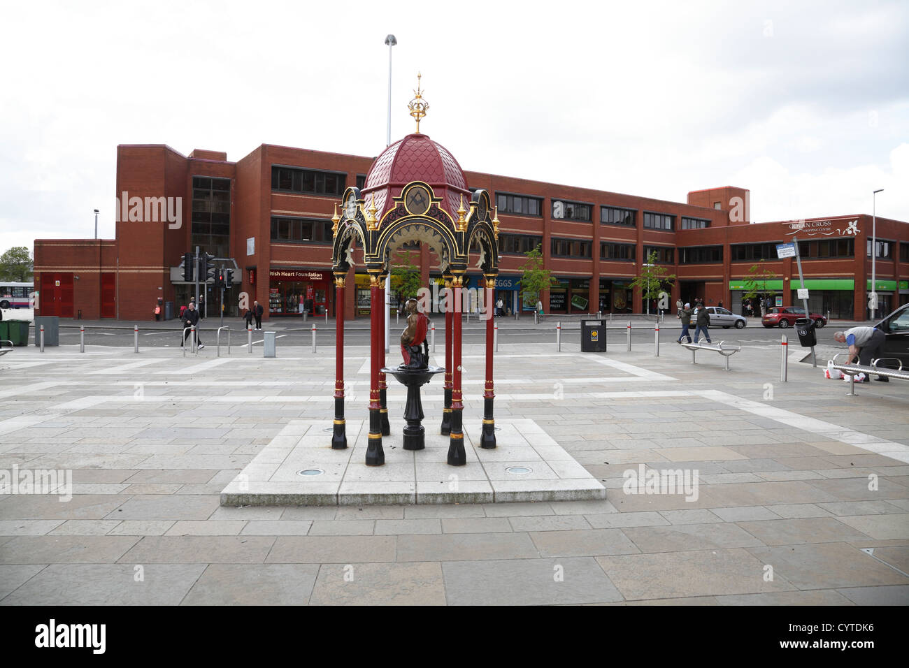 The Aitken Memorial Fountain at Govan Cross, Glasgow, Scotland, UK ...