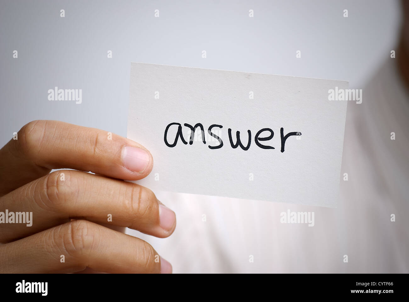 Answer Card High Resolution Stock Photography and Images - Alamy