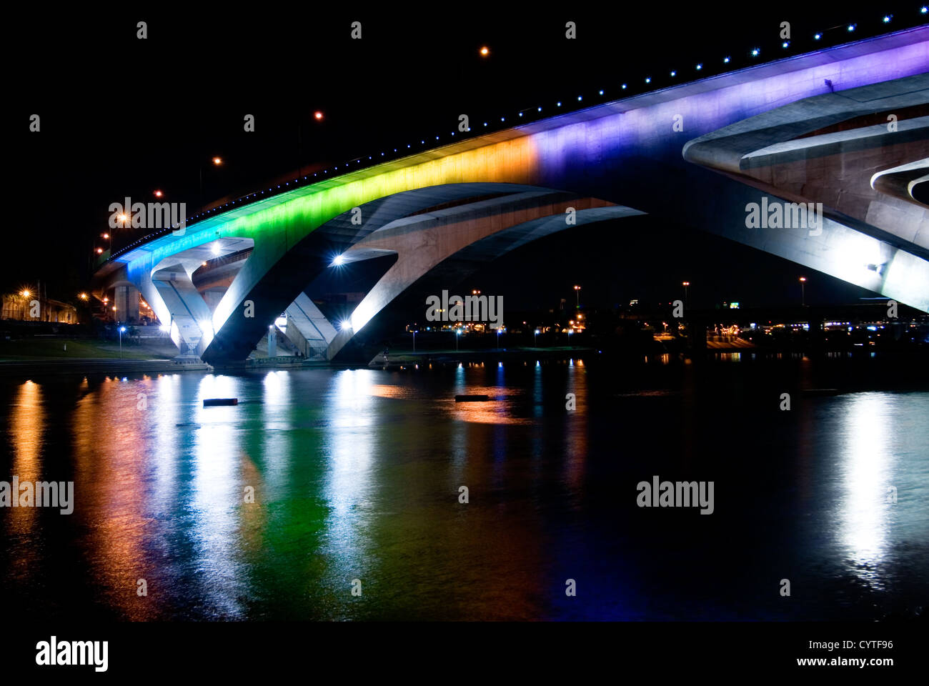 It is a beautiful and colorful bridge Stock Photo - Alamy