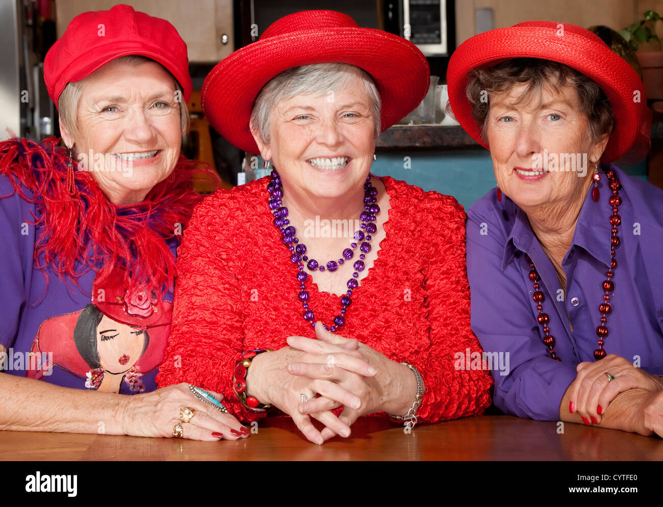 Red purple hats hi-res stock photography and images - Alamy
