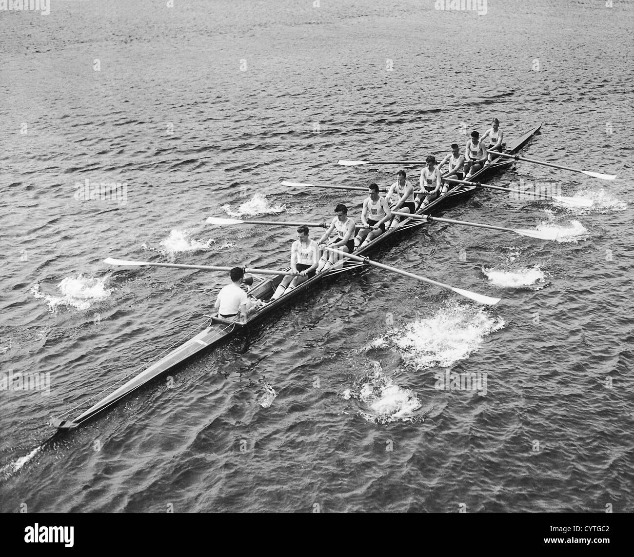 Sculling team practicing Stock Photo - Alamy