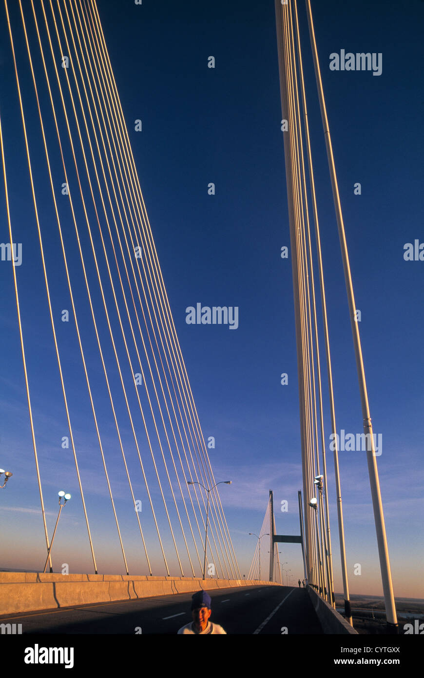 Talmadge Bridge, Savannah, Georgia, USA Stock Photo - Alamy