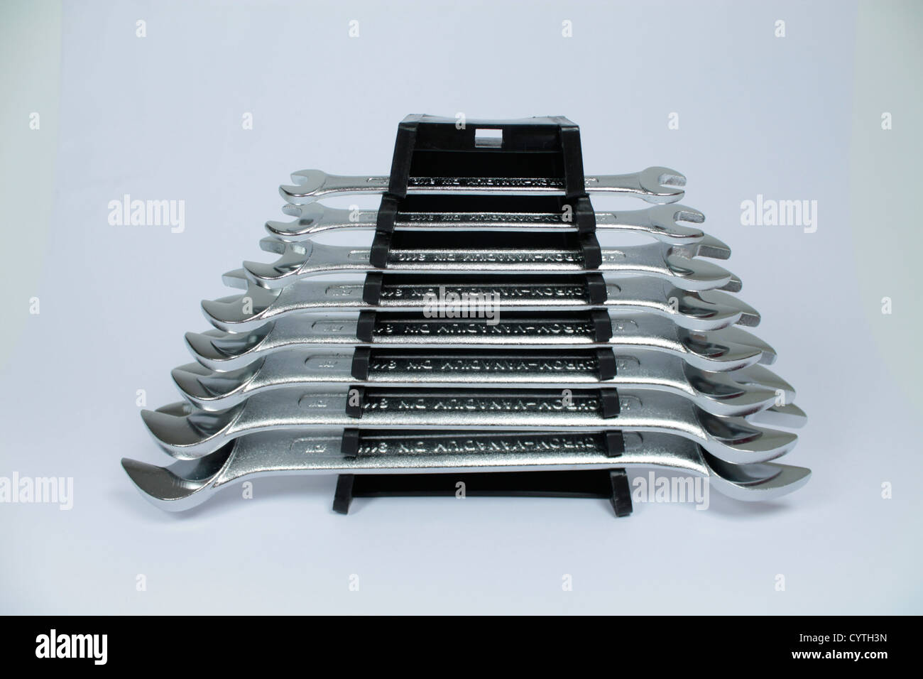 Rack of open ended spanners Stock Photo - Alamy