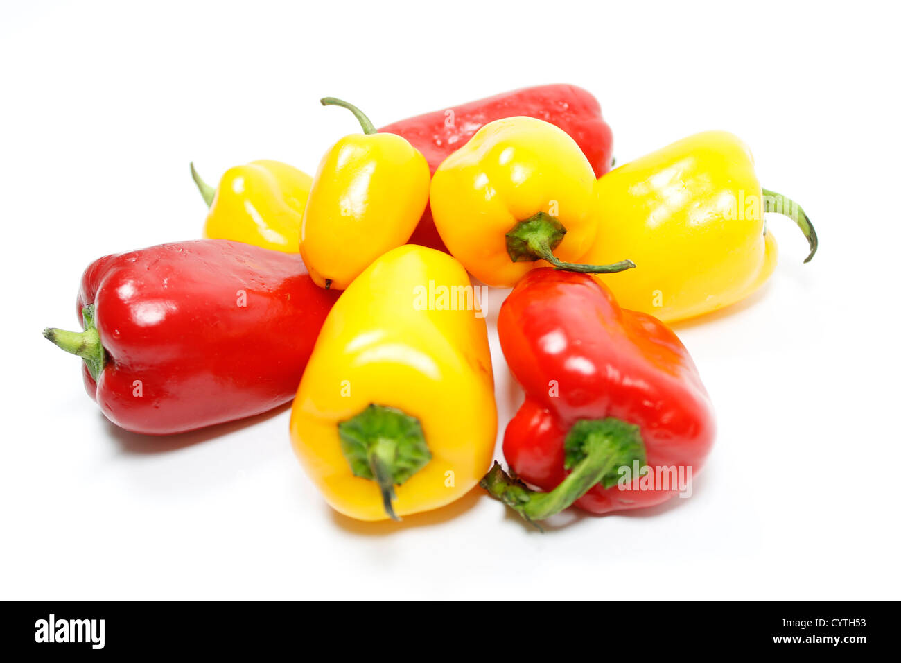 Red and Yellow Peppers Stock Photo - Alamy