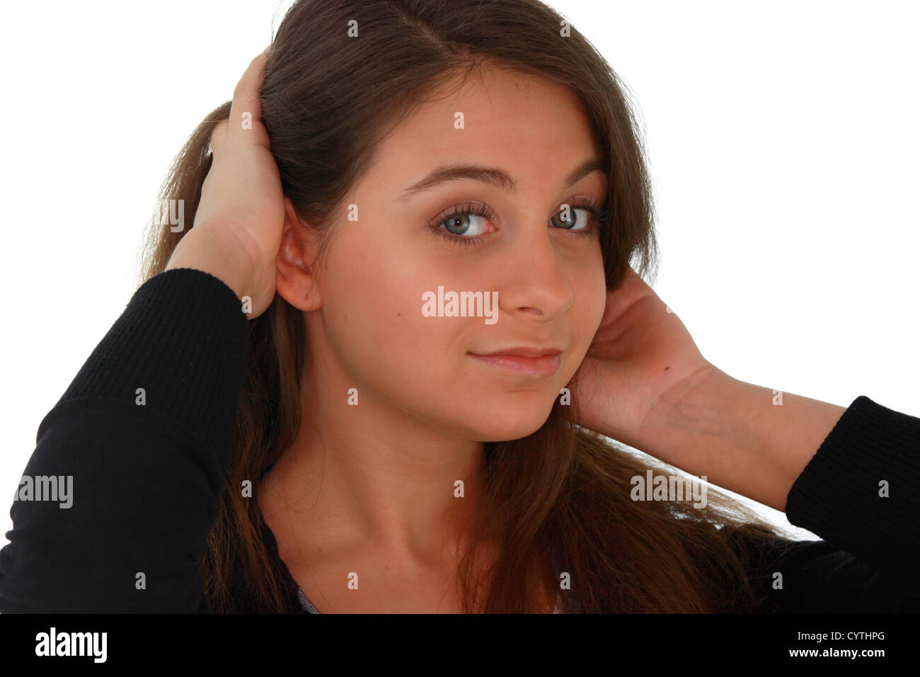 Cute teen portrait Stock Photo - Alamy