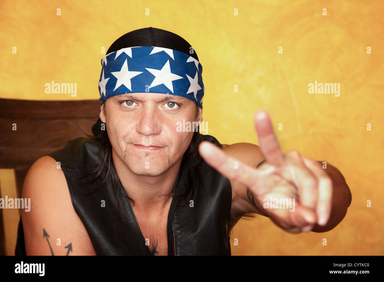 Native American man in rocking chair Stock Photo - Alamy