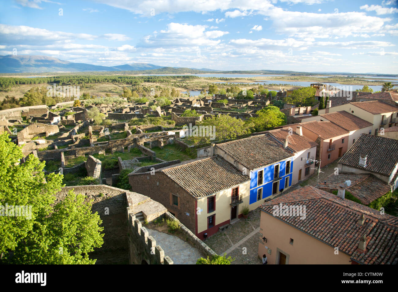 public village of granadilla in caceres extremadura spain Stock Photo ...