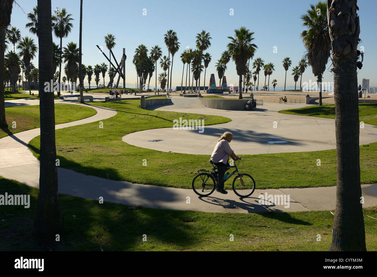 Venice beach bike path hi-res stock photography and images - Alamy