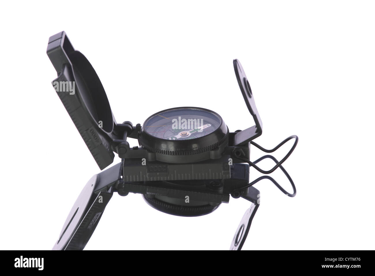 Antique brass compass on map hi-res stock photography and images - Alamy